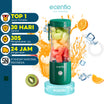 ecentio Portable Juicer 6 mata pisau Electric Juicer 380ML
