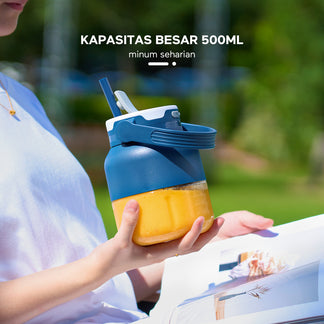 ecentio Juicer portable Blender 8 mata pisau 500ml